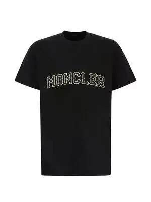 Moncler Logo-print Cotton T-shirt - Black