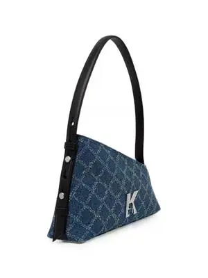 Karl Lagerfeld Monogram-pattern Asymmetric Tote Bag