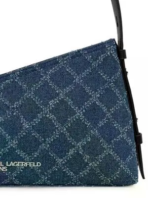 Karl Lagerfeld Monogram-pattern Asymmetric Tote Bag