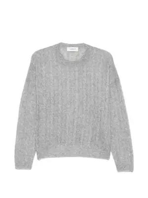 LISA YANG Cable-knit Crew Neck Sweater