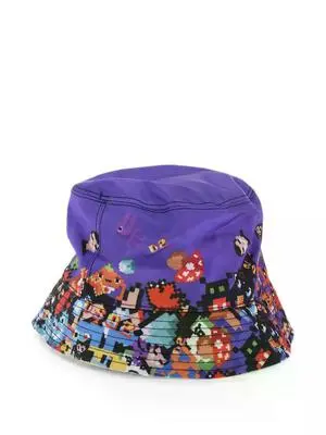 Dsquared2 Graphic-print Bucket Hat - Purple