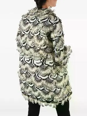 Dsquared2 Sequin-embellished Feather-trimmed Coat