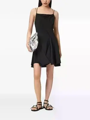 ALLSAINTS Claire Draped Mini Dress - Black