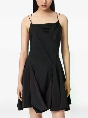 ALLSAINTS Claire Draped Mini Dress - Black
