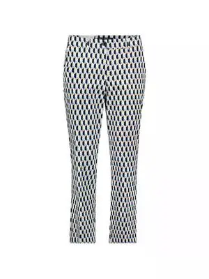 BETTY BARCLAY Geometric Print Cropped Trousers
