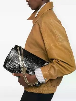 TOM FORD Snakeskin-effect Chain-strap Tote Bag
