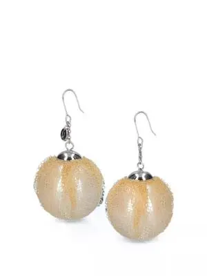 Undercover Resin Pearl And Tulle Drop Earrings