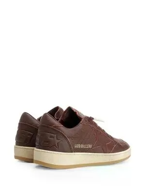GOLDEN GOOSE Ball Star Leather Sneakers - Brown