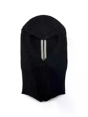 Rick Owens Ribbed-knit Balaclava - Black