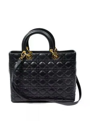 Dior Lady Tote Bag - Black