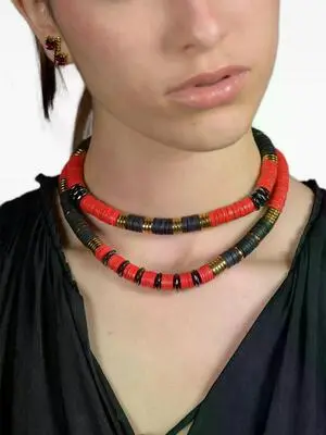 HIJAS DE PUKA Beaded Necklace - Red