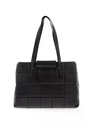 Moschino Quilted Logo-plaque Tote Bag
