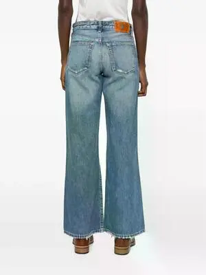 ANTIK DENIM Faded Wide-leg Jeans