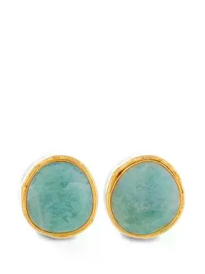 Sylvia Toledano Amazonite Macaron Earrings - Gold