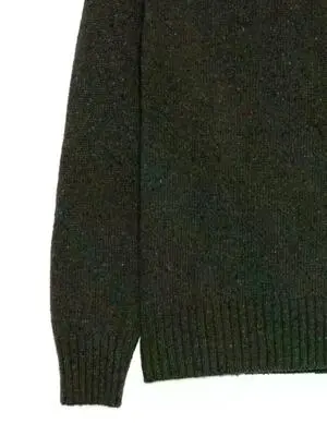 KANGRA Flecked-knit Crew-neck Sweater