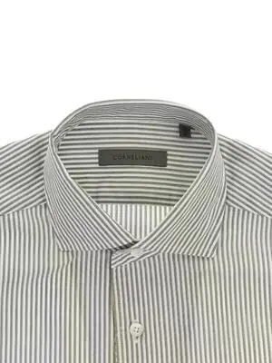 Corneliani Striped-pattern Shirt - White