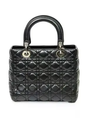 Dior Lady Cannage Two-way Bag - Black