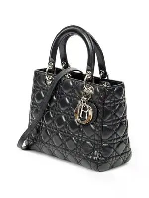 Dior Lady Cannage Two-way Bag - Black