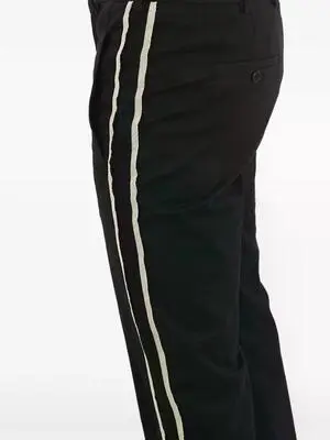 Neil Barrett Slim-fit Cropped Trousers With Contrast Side Stripes