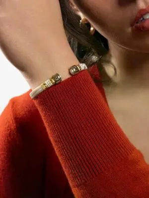 Gas Bijoux Sarina Pearl Embellished Cuff Bracelet