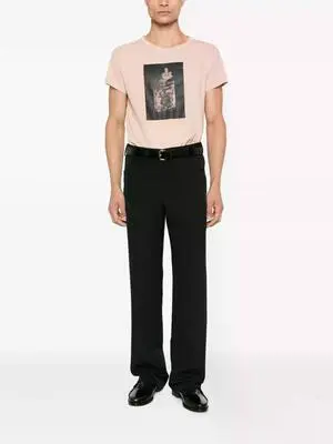 SECOND / LAYER Pressed Crease Straight-leg Trousers