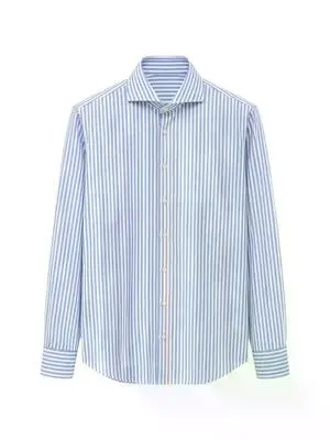 ALLEY DOCKS 963 Vertical-stripe Long-sleeve Shirt