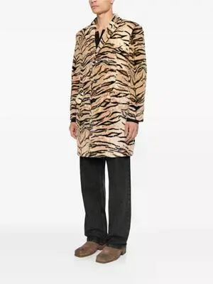 REVERES 1949 Faux-fur Tiger Print Coat
