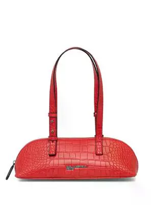 Karl Lagerfeld Croc-effect Logo-plaque Tote Bag - Red