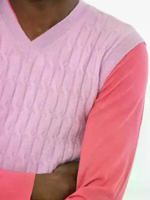 Dsquared2 Cable Knit V-neck Vest