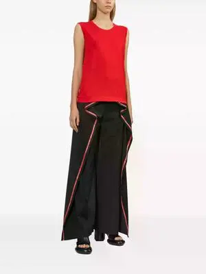 Junya Watanabe Wide-leg Taping Trousers - Black