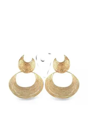 Gas Bijoux Luna Wave Hand-hammered Earrings