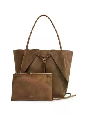 Gabriela Hearst Suede Knotted-strap Tote Bag - Brown