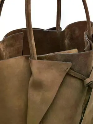 Gabriela Hearst Suede Knotted-strap Tote Bag - Brown