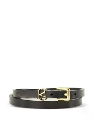 Valentino Garavani Vlogo Double-wrap Bracelet - Black