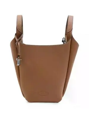 TOD'S Logo-embossed Leather Bucket Bag