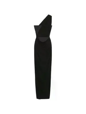 Givenchy Draped One-shoulder Maxi Dress