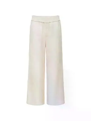 Martin Martin Ivory White Wide-leg Trousers