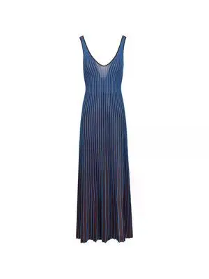 Staud Stripe-pattern Midi Dress