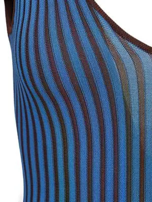 Staud Stripe-pattern Midi Dress