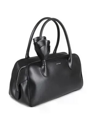 Magda Butrym Brigitte Rose Detail Leather Tote Bag