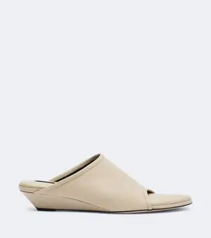 CHRISTEN Stretch Leather Wedge Mules