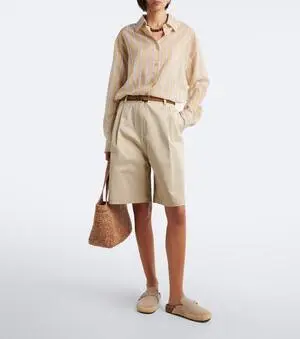 Tory Burch Mellow Woven Suede Clogs