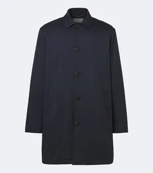 Canali Car Coat - Blue