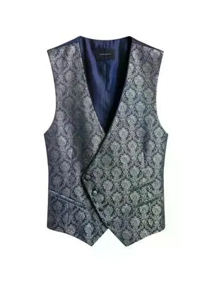 RAMON SANJURJO Double-breasted Waistcoat - Blue