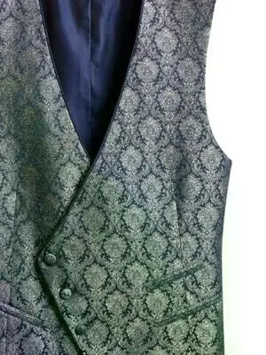 RAMON SANJURJO Double-breasted Jacquard Waistcoat