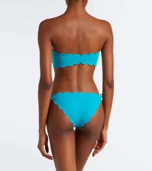 Marysia Mott Scalloped Bikini Bottoms - Blue