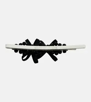 Simone Rocha Embellished Hair Clip - Black