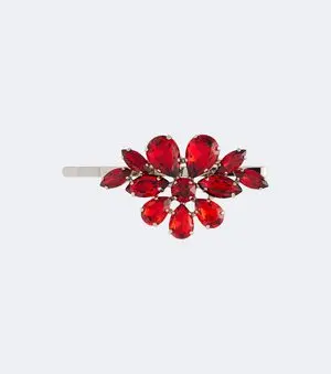 Simone Rocha Embellished Hair Clip - Red
