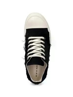 Rick Owens Distressed Low-top Sneakers