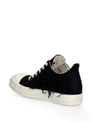 Rick Owens Distressed Low-top Sneakers
